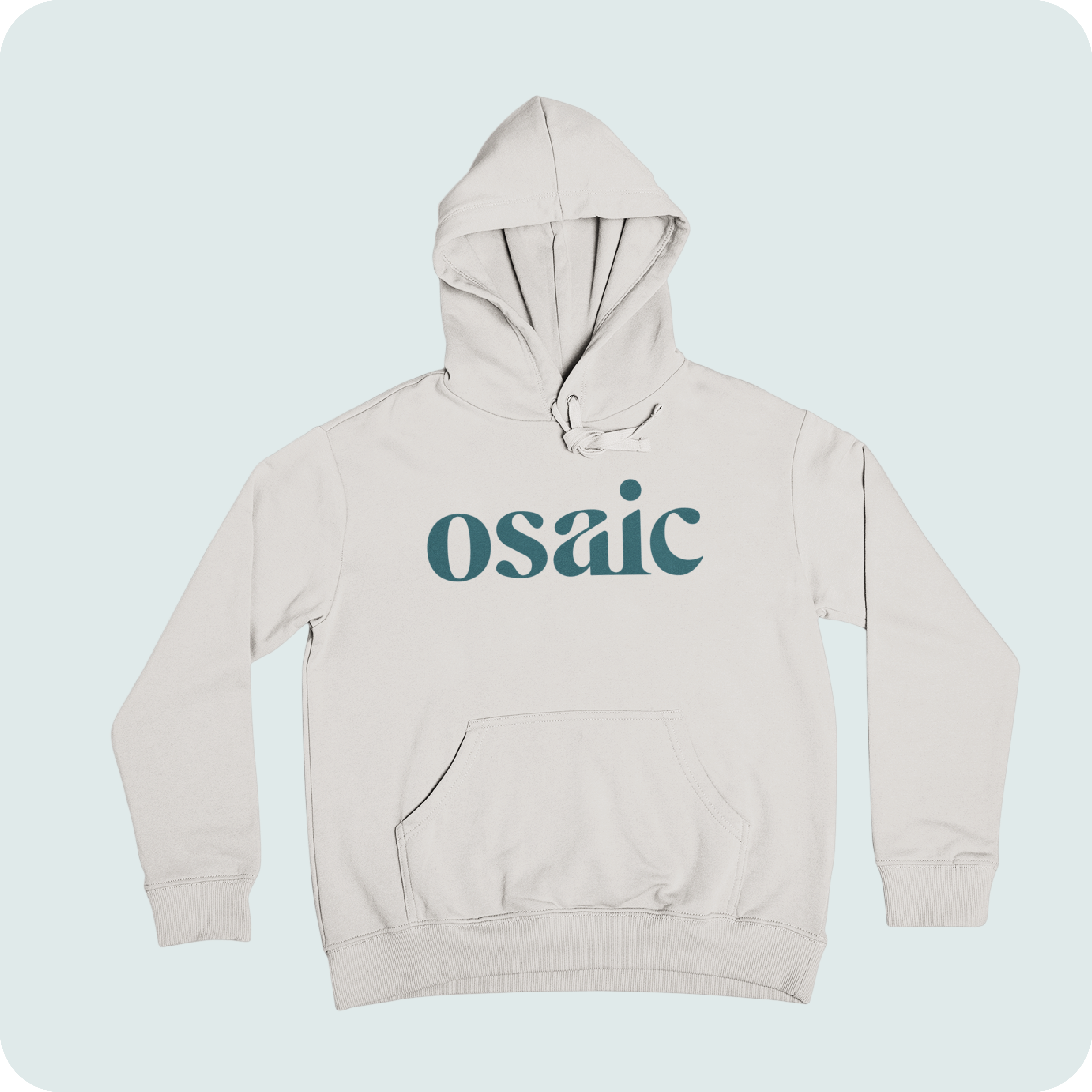Satin Hoodie with Logo – Osaic Events Shop